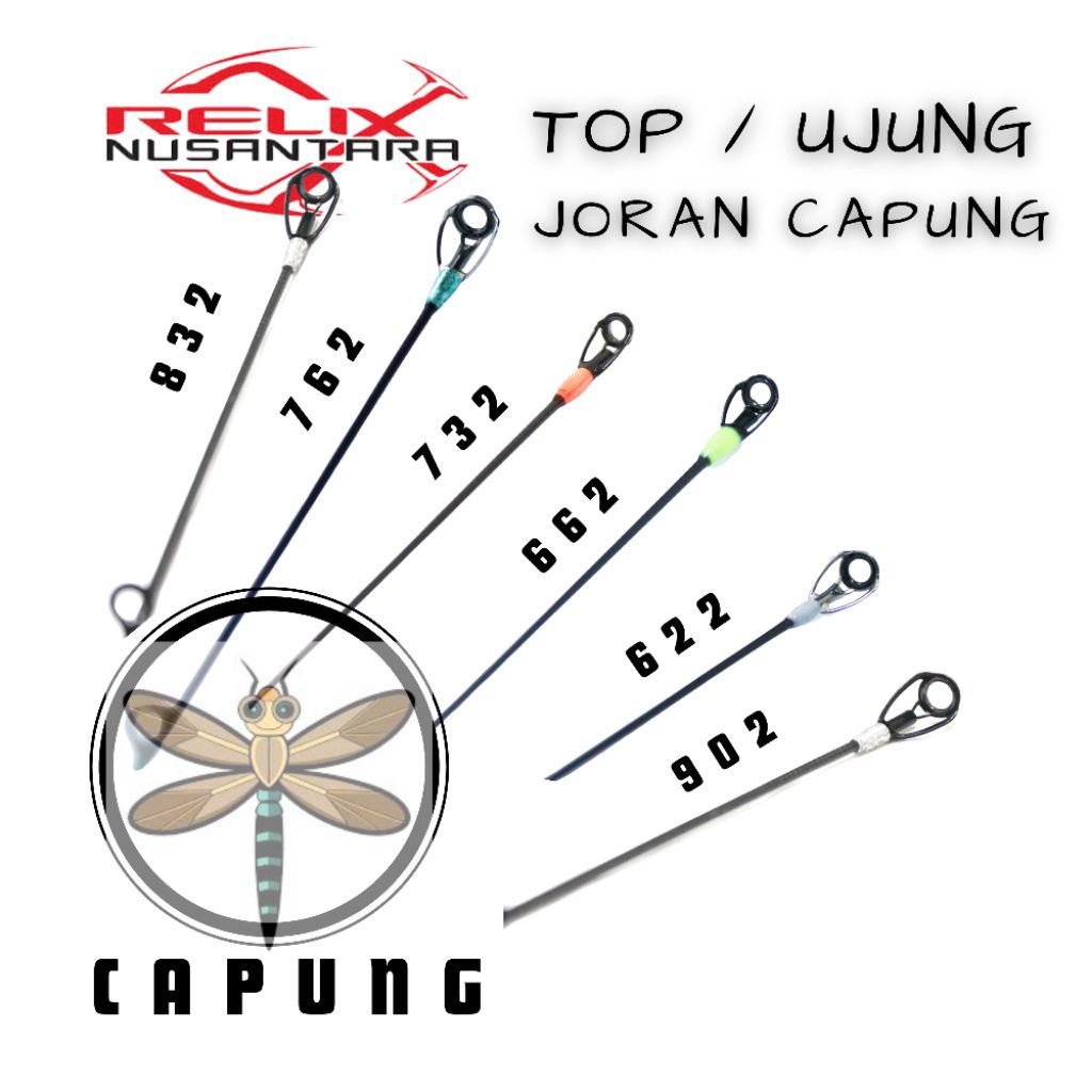 Jual Ujung joran capung/ top selection Capung dan top joran relix ...