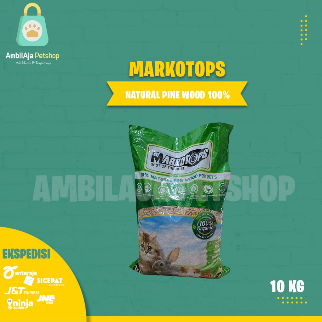 Jual MARKOTOPS Natural Pine Wood 100% Organic Pelet Kayu Pinus 10Kg ...