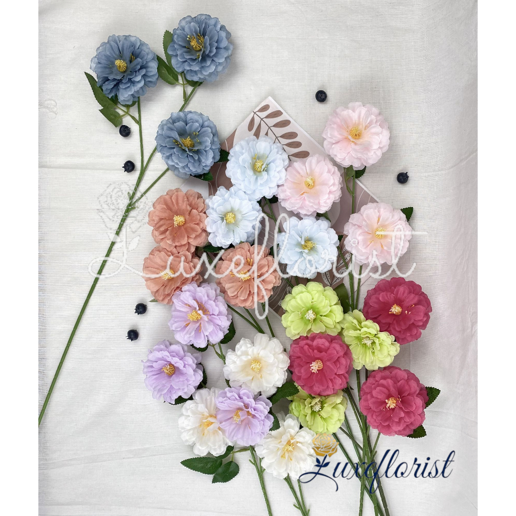 Jual Buket Bunga Sharon 65cm Mawar Artificial 3 Tangkai dan 3 Kuntum ...