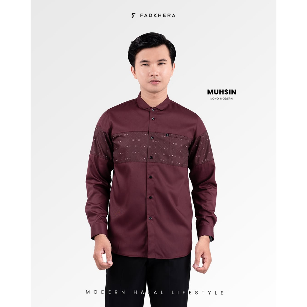 Jual MUSHIN FADKHERA BAJU KOKO PRIA DEWASA KEMEJA LAKI-LAKI LENGAN ...