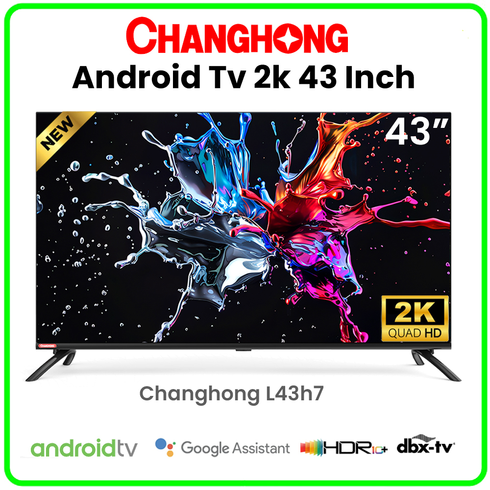 Jual ANDROID TV CHANGHONG/SMART TV LED TV CHANGHONG L43H7 - Layar 43 inch | Shopee Indonesia