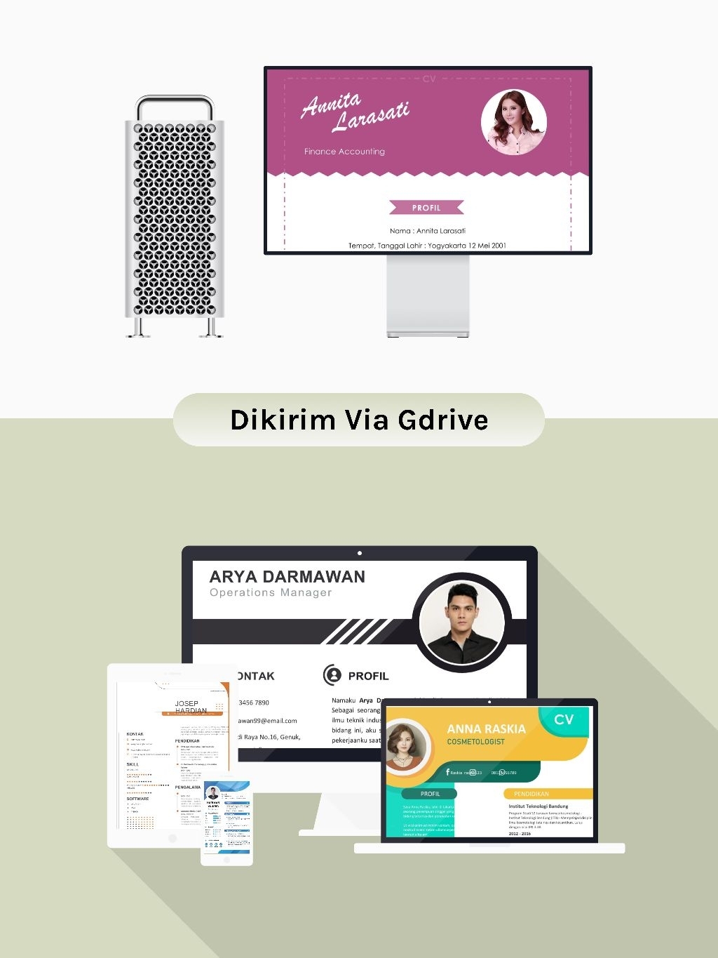 Jual 500+ Template CV - Curriculum Vitae, Lamaran Kerja - CV ATS Word ...