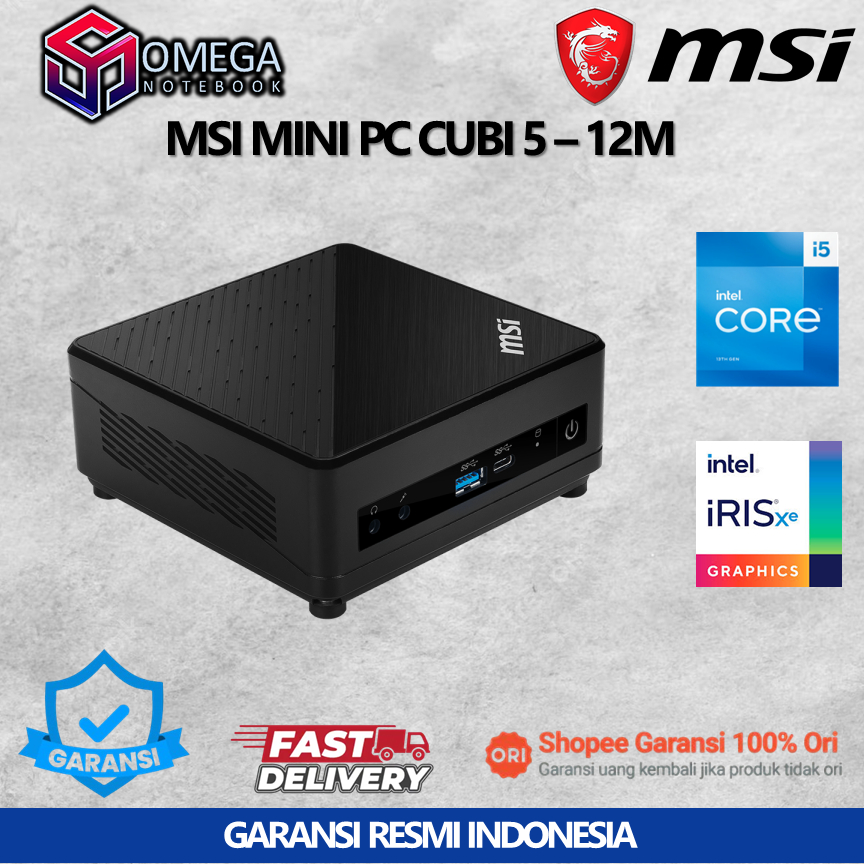 Jual PC MINI MSI CUBI 5 12M i5 1235 16GB 512GB Windows Profesional ...