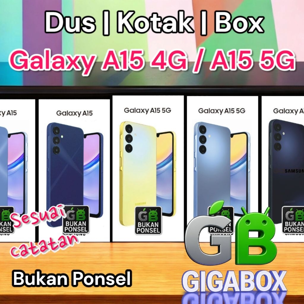 Jual Dus | Kardus | Box Galaxy A15 4G / A 15 5G – Tersedia Dus Only ...