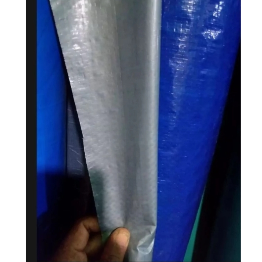 Jual [ECER PER METER] TERPAL METERAN LEBAR 2 METER A3 A8 BIRU SILVER ...