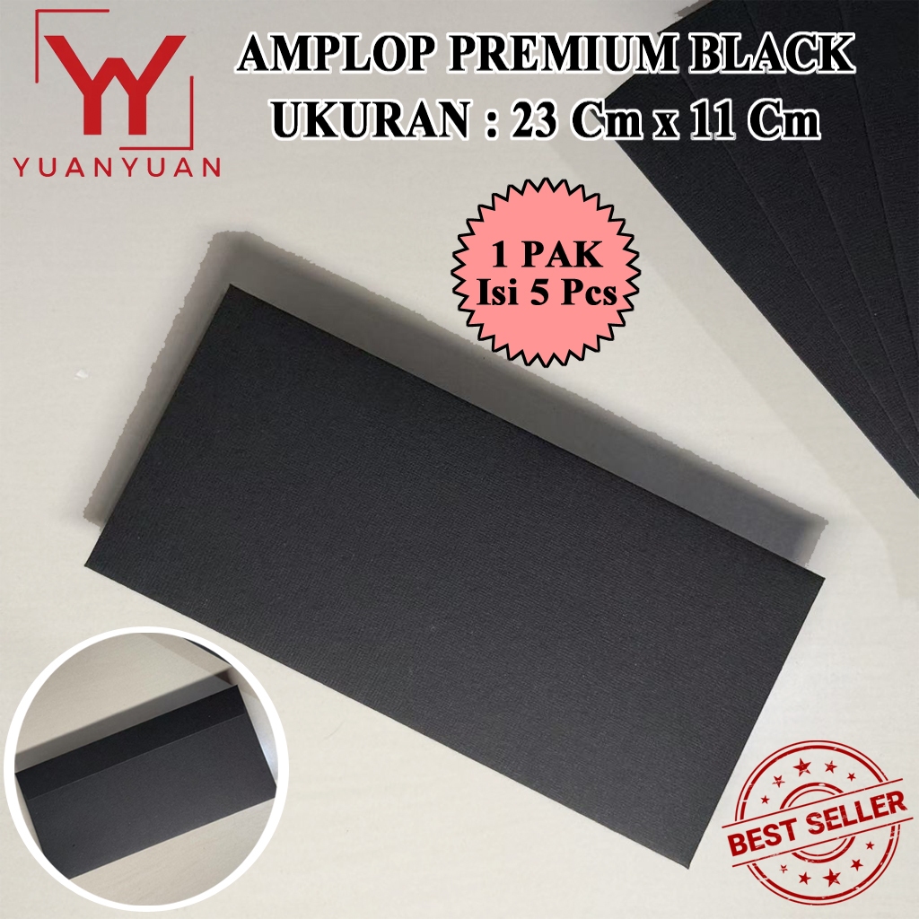 Jual [ ISI 5 Pcs] Amplop Vintage PREMIUM | Amplop Hitam | Amplop Mini ...