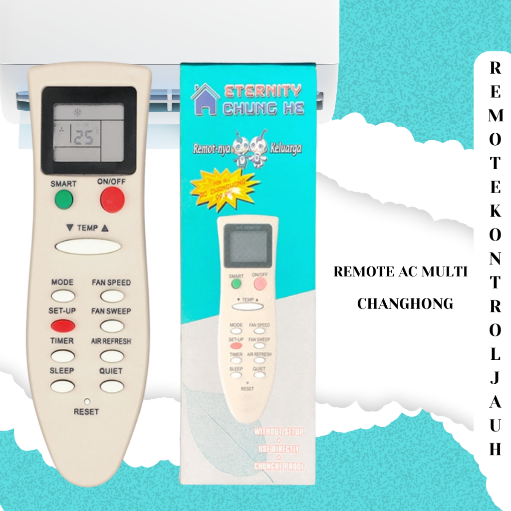 Jual Remot / REMOTE MULTI AC CHANGHONG-KK22B-C1 | Shopee Indonesia