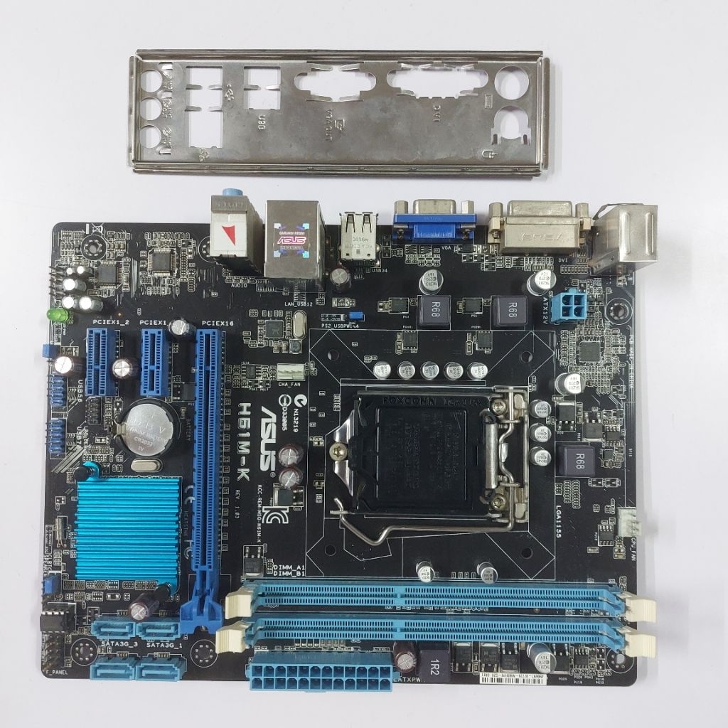 Jual Mainboard H61 ASUS H61M-K Socket 1155 Support Gen3 | Shopee Indonesia