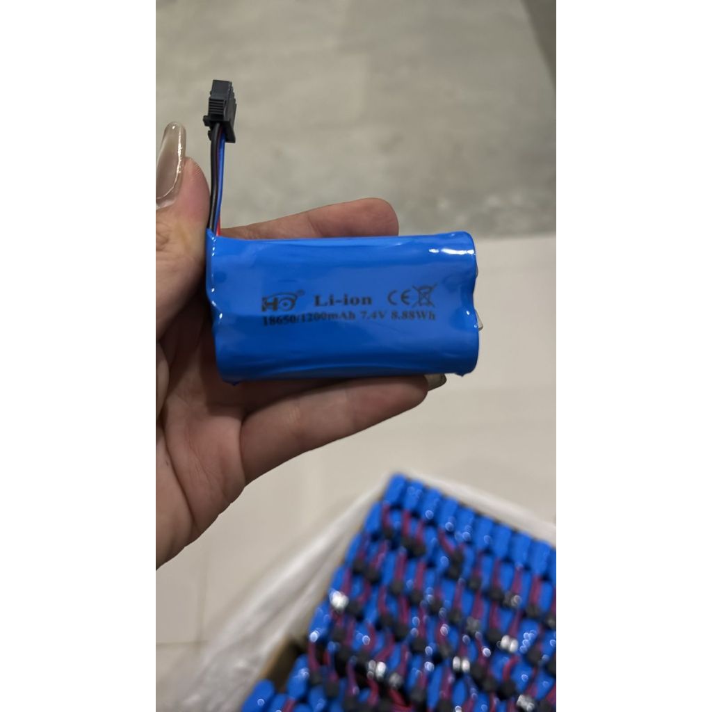 Jual Baterai Charger 18650 Li-ion 7.4volt - 6800mAh Socket Putih Bisa ...