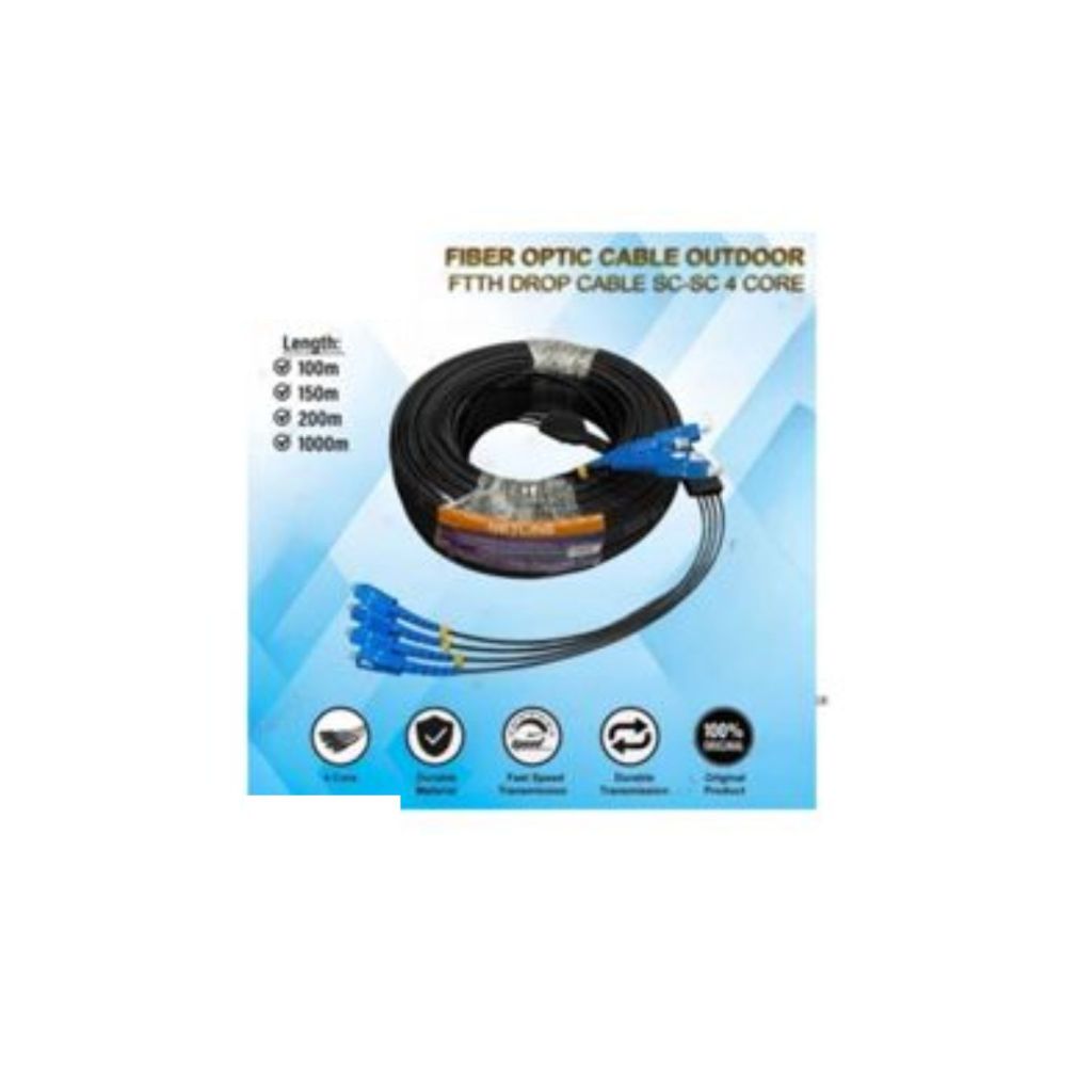 Jual Kabel precon FO SC-SC 4 core outdoor Netline 500M | Shopee Indonesia