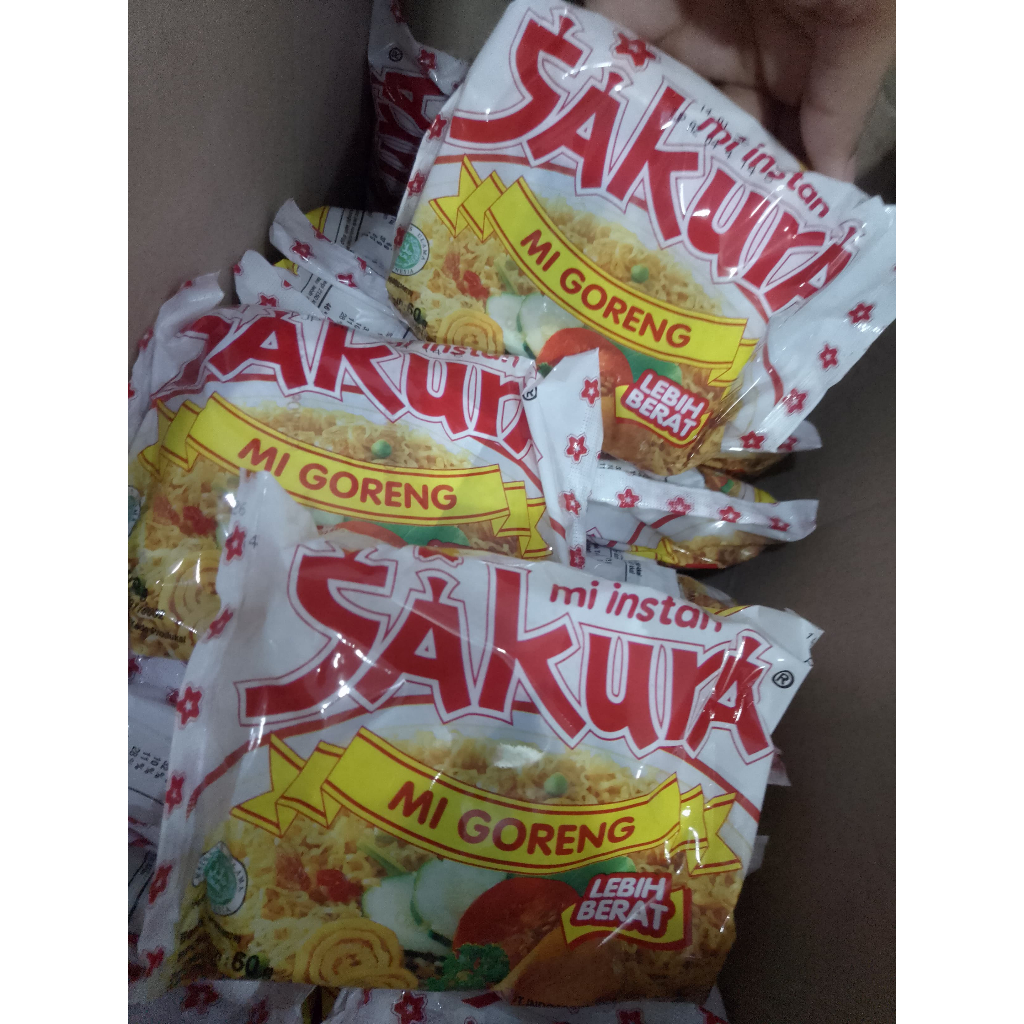 Jual RAJUT JAKARTA 10Pcs Mie Goreng Sakura | Kemasan bungkus 60g- Mie Indomie goreng 10bunkus ...