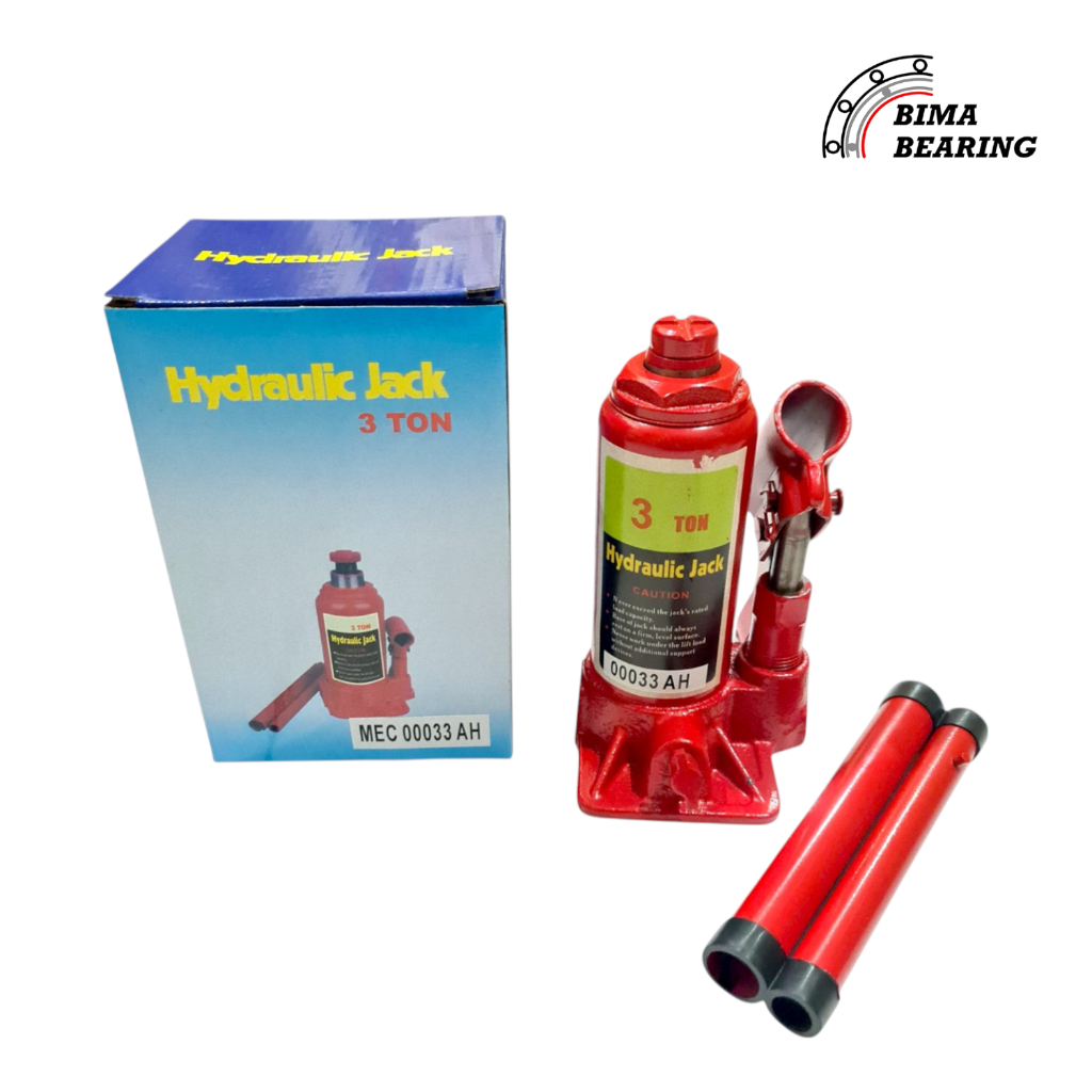Jual DONGKRAK BOTOL HYDRAULIC JACK STAND MERAH 3 TON MOBIL BECAK MOTOR ...