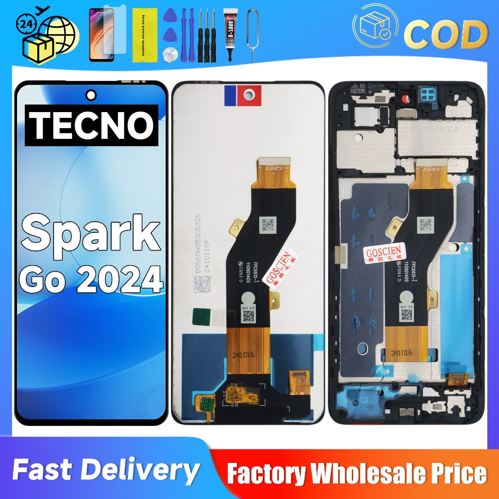 Jual Touchscreen LCD for Tecno Spark Go 2024 BG6 Spark 20 20C KJ5 BG7 Original Fullset Asli Ori ...