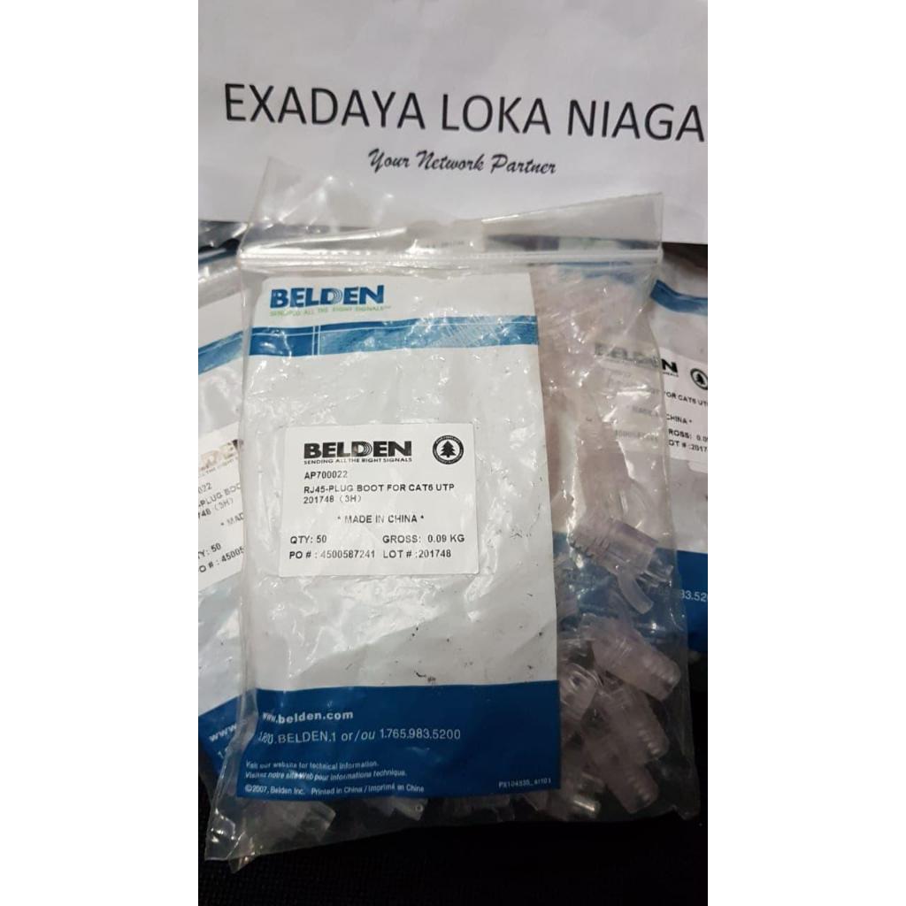 Jual Belden Plugboot Cat6 / Cat 6 / Plug boot RJ45 UTP Transparant ...