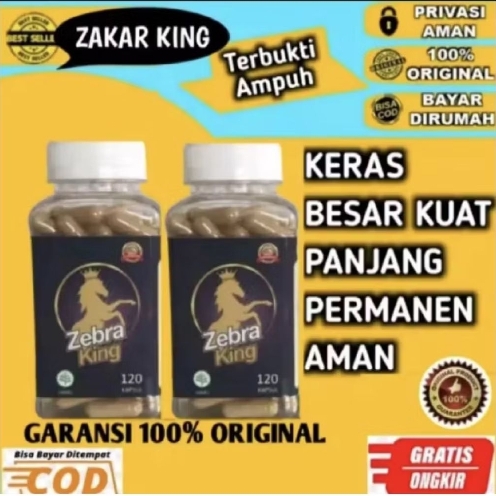 Jual ZAKAR KING 120 CAPSUL PENAMBAH STAMINA KUAT ORIGINAL | Shopee Indonesia
