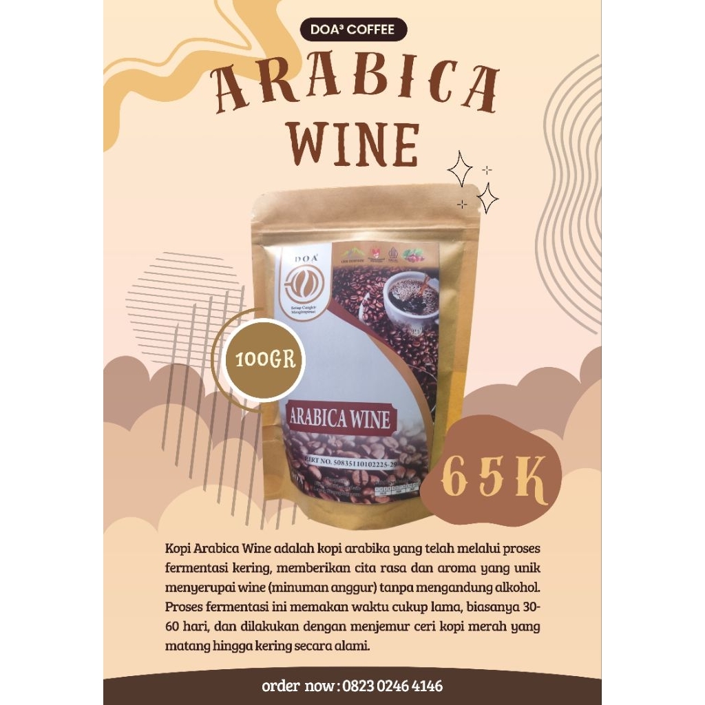 Jual KOPI ARABICA WINE | Shopee Indonesia