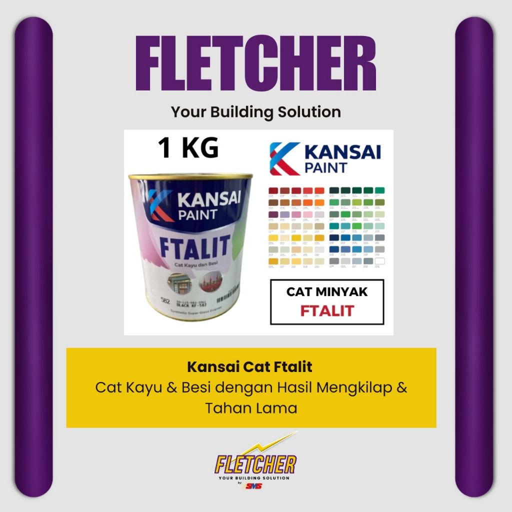 Jual Kansai Cat F - Talit / Kansai Cat Ftalit Cat Kayu & Besi (Warna ...