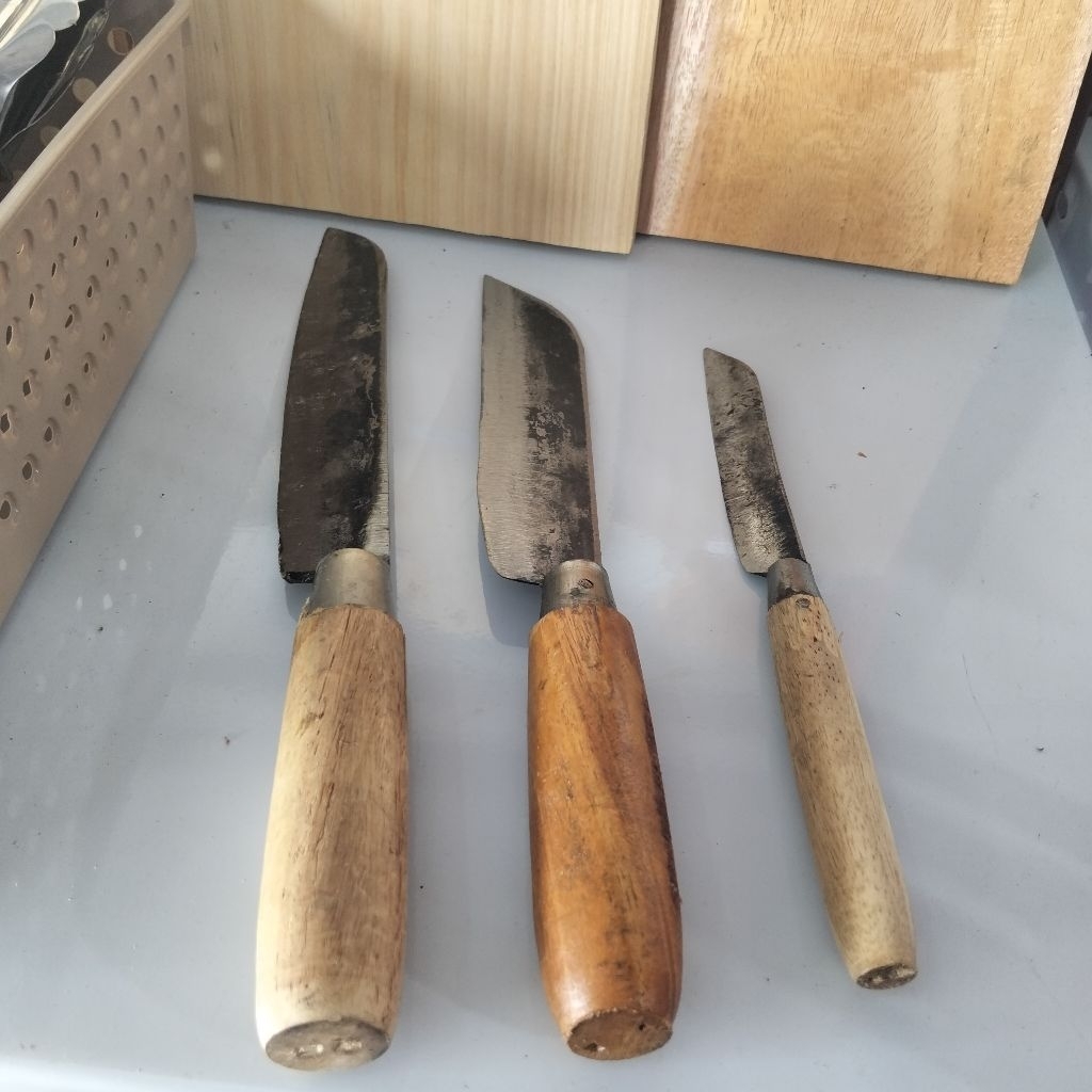 Jual Pisau Dapur Tradisional Jawa | Pisau Besi/Pande | Shopee Indonesia
