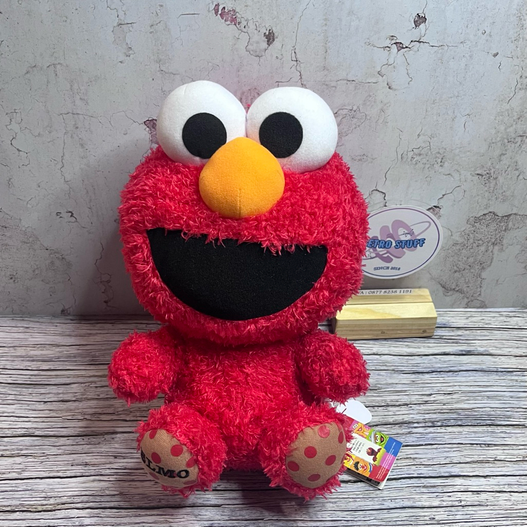 Jual Boneka Elmo Sesame Street 30 Cm New tag Original Sesame Street ...