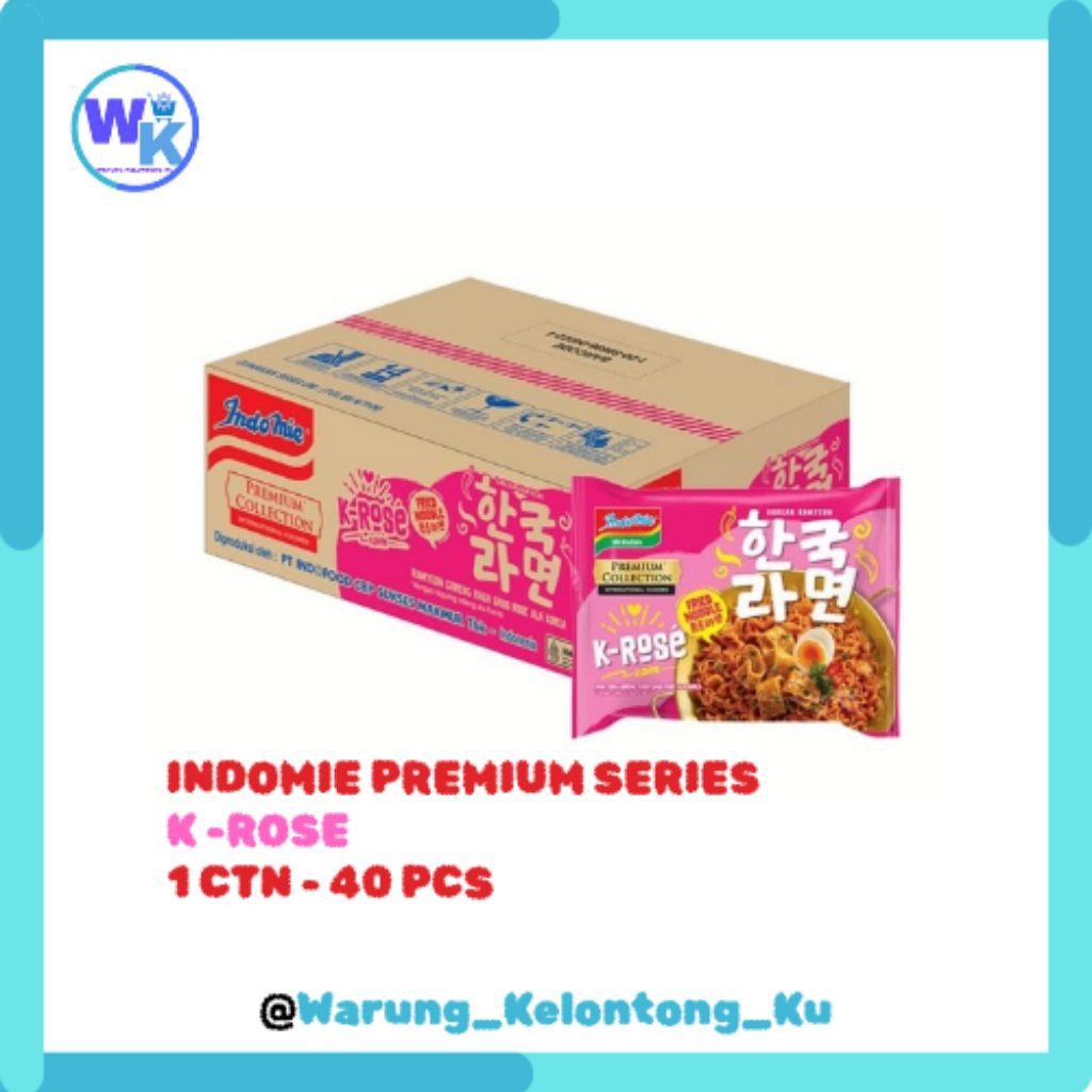 Jual Indomie Mie Goreng Premium Korean K-Rose 85gr | 1 Dus Isi 20 ...