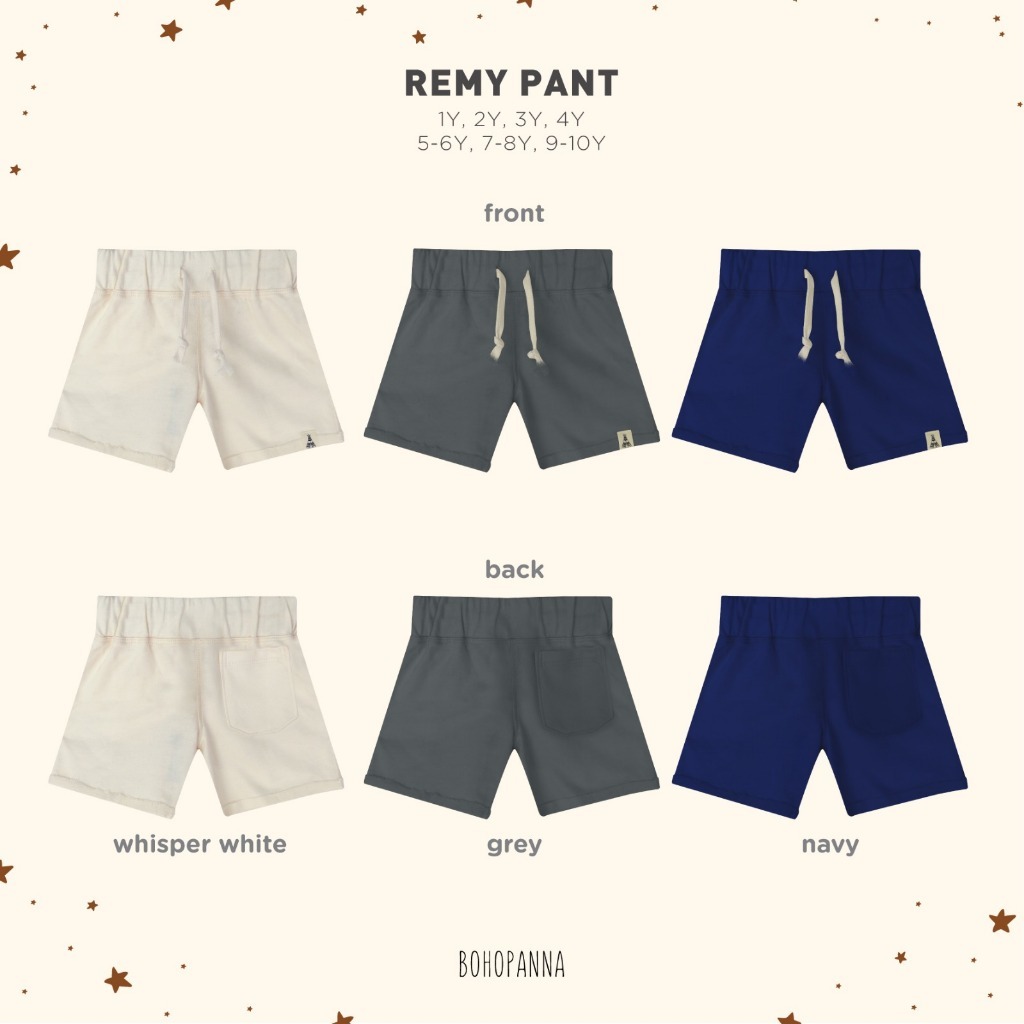 Jual Bohopanna 1-10 Tahun Remy Pants / Celana Pendek Casual Terry ...