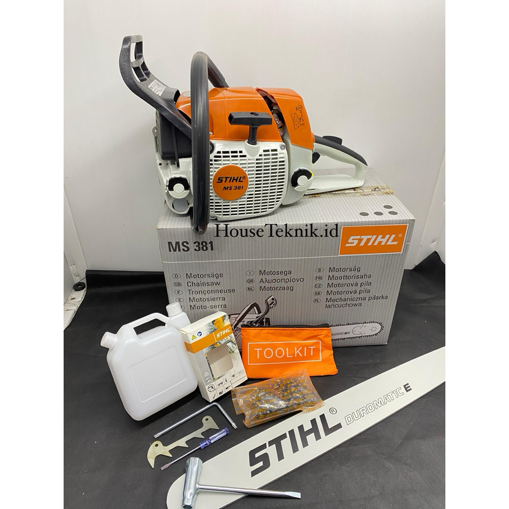 Jual PROMO !! CHAINSAW SENSO 381 FULLSET BAR 25 INCH STIHL ORIGINAL STIHL GERGAJI KAYU | Shopee ...