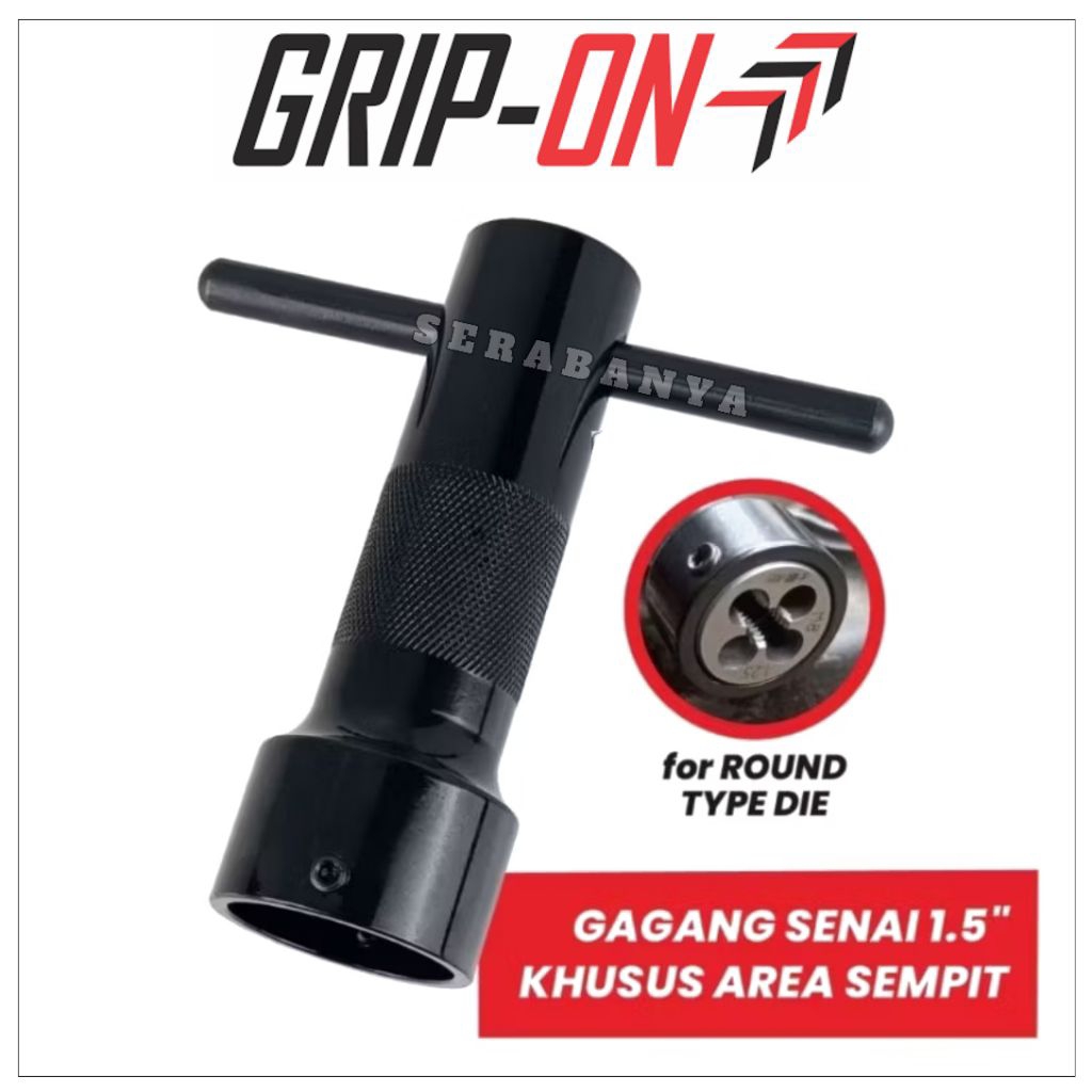 Jual GRIP-ON GAGANG SENAI 1.5" // STANG SNAI BAUT BULAT // DIE TAP ...