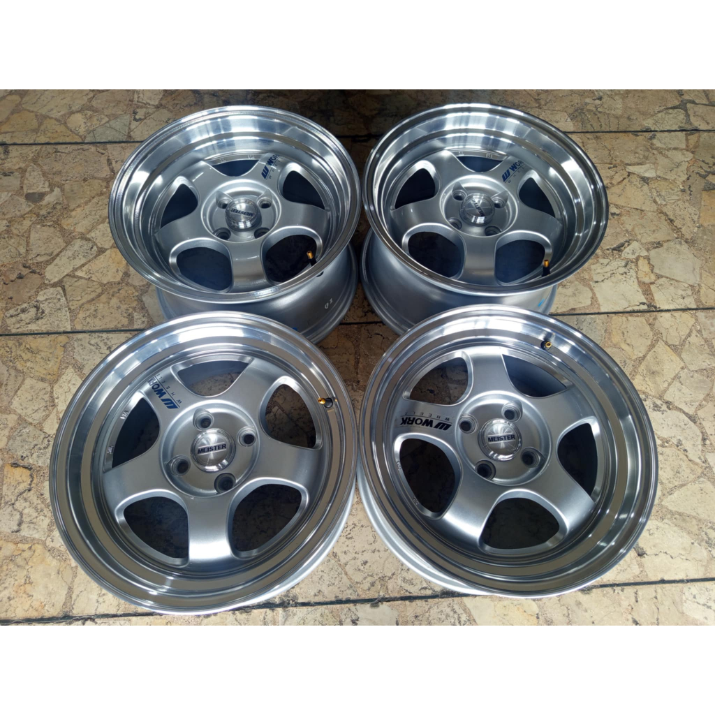 Jual Velg bekas WORK MEISTER R15x6,5 PCD 4x100 ET38/30,Kondisi aman ...