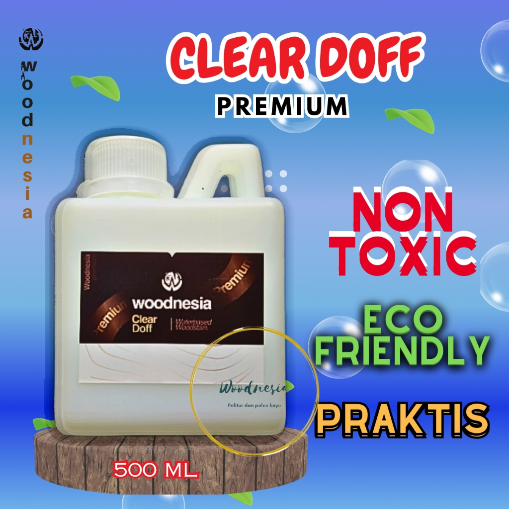 Jual Cat Kayu Clear Doff PREMIUM Woodnesia Pernis Top Coat Finishing ...
