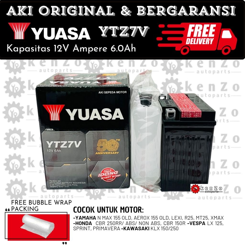 Jual [Termurah!!] [Original Yuasa] Aki Motor Vespa Sprint Primavera Lx 125 150 Gtz Super Ls 125 ...