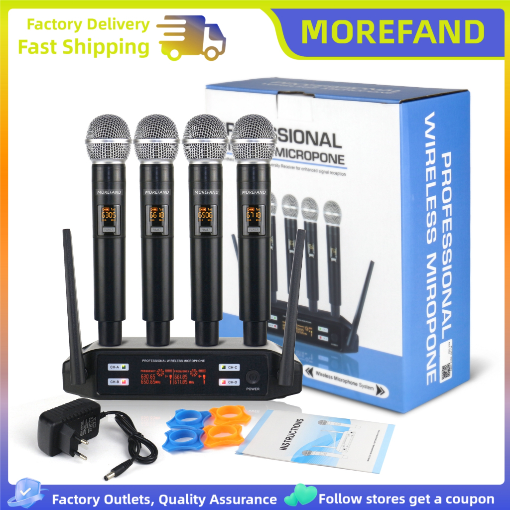 Jual Wireless Microphone System UHF Wireless Microphone Handheld ...
