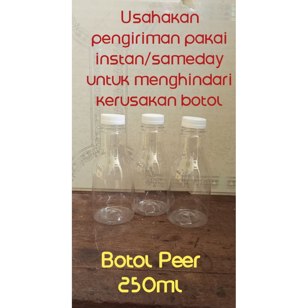 Jual Botol plastik peer 250ml 30pcs | Shopee Indonesia