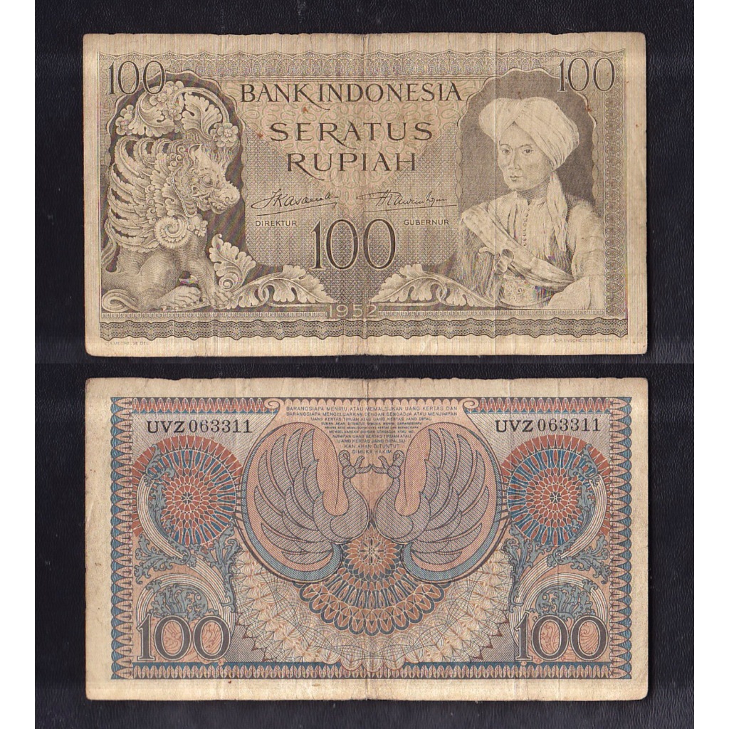Jual Uang kuno 100 rupiah tahun 1952 seri Budaya (Diponegoro) | Shopee Indonesia