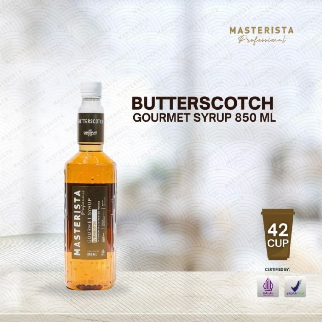Jual masterista syrup butterscotch 850 ml | Shopee Indonesia