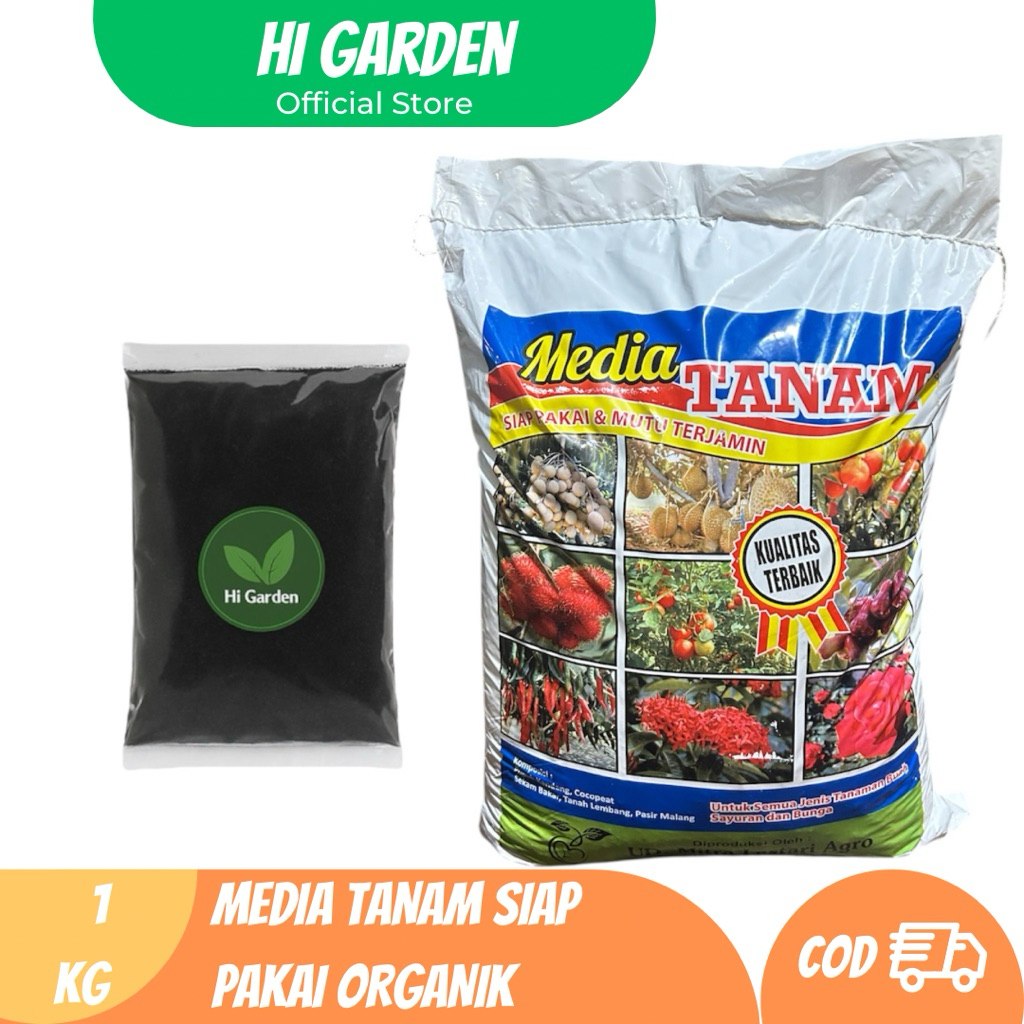 Jual Media Tanam Organik Repack 1 Kg – Siap Pakai, Subur & Kaya Nutrisi ...