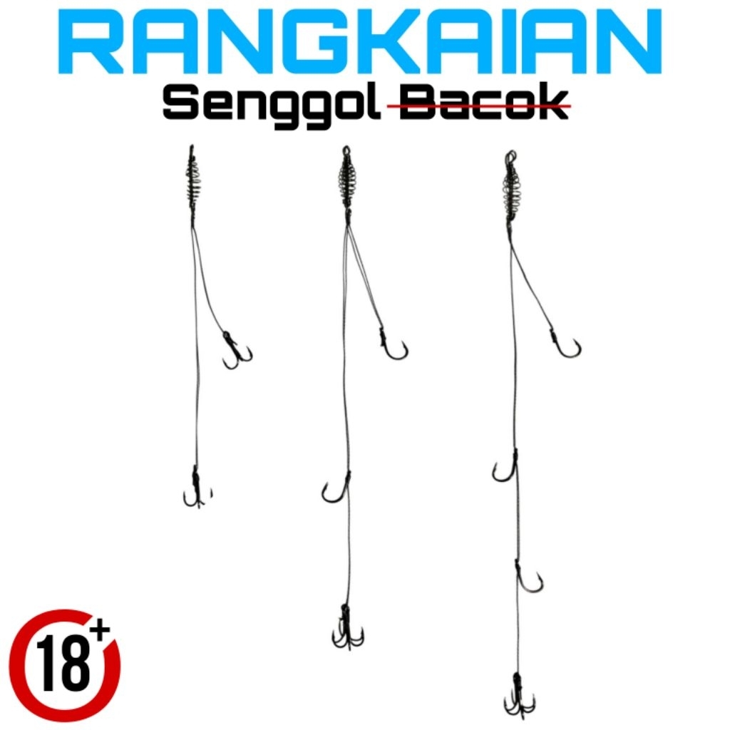 Jual RANGKAIAN SENGGOL BACOK RANGKAIAN SENGGET IKAN RANGKAIAN SETAN ...