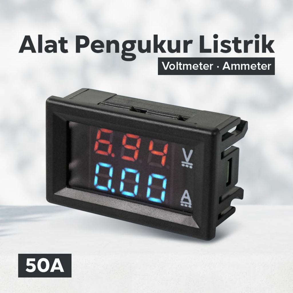 Jual ALAT PENGUKUR LISTRIK VOLMETER AMMETER ELECTRIC DIY LED DISPLAY GN ...
