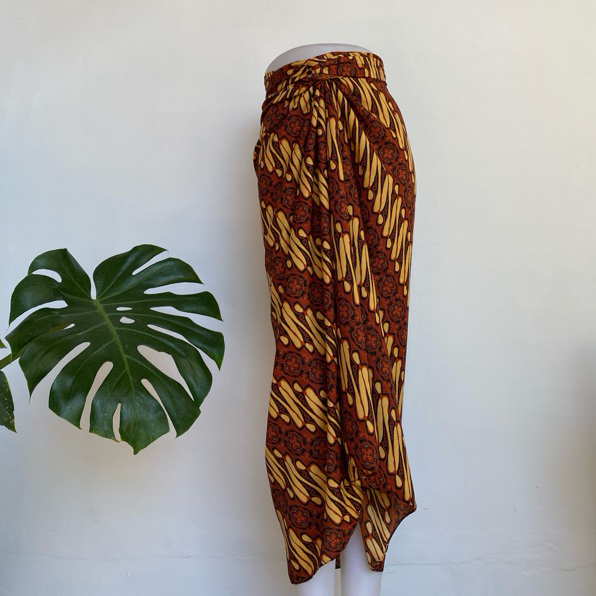 Jual Delova Wardrobe - ROK LILIT SATIN BATIK Premium Modern Motif ...