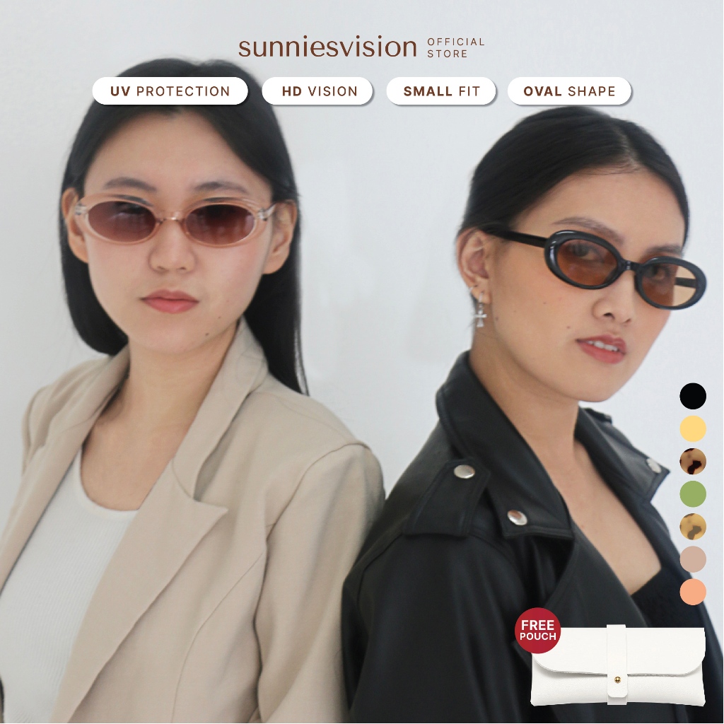 Jual [FREE POUCH] Vienna Sunnies Vision - Kacamata Hitam Fashion Wanita ...