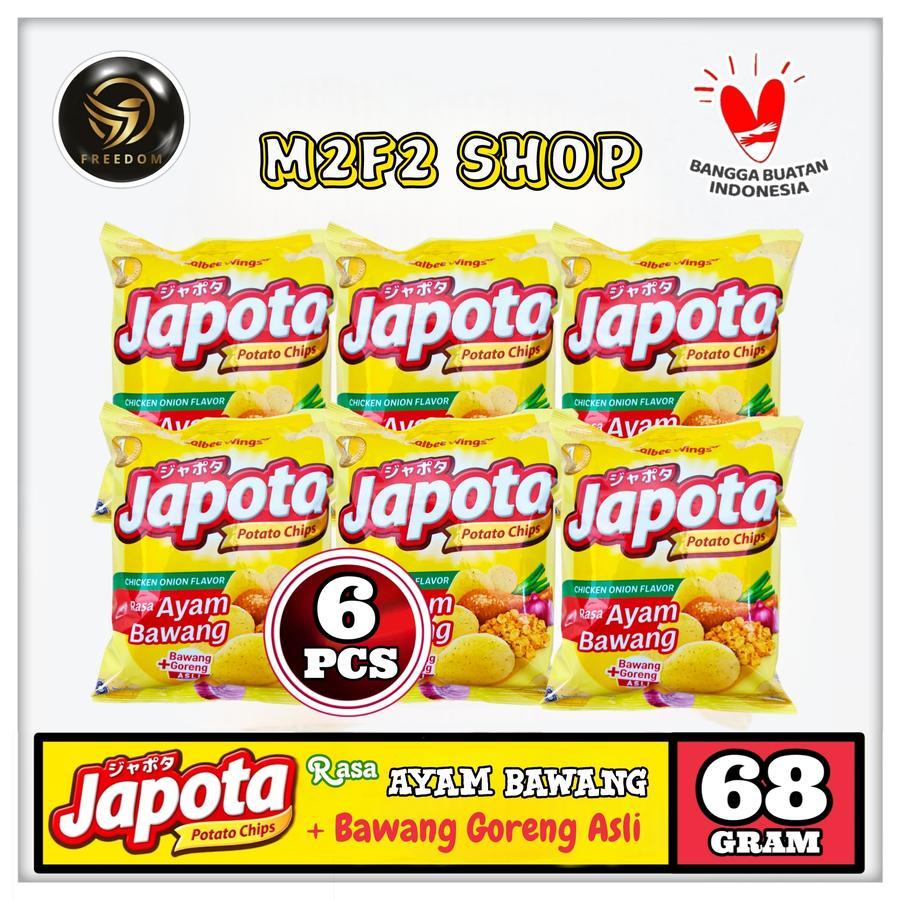 Jual Keripik Kentang Japota Potato Chips Ayam Bawang - 68 gr (Kemasan 6 ...