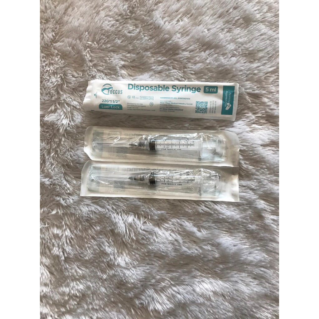 Jual Spuit 5cc/5ml Disposable Syringe | Shopee Indonesia
