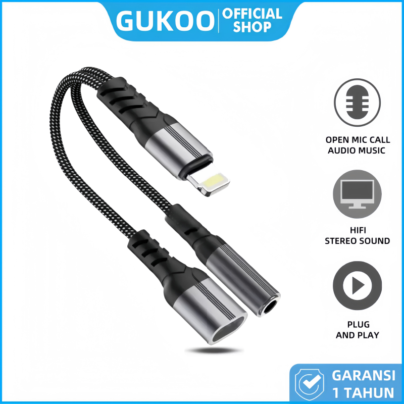 Jual GUKOO Kabel Audio Type-C to Jack 3.5mm Premium | Kualitas HD, Tahan Lama, Cocok untuk HP ...