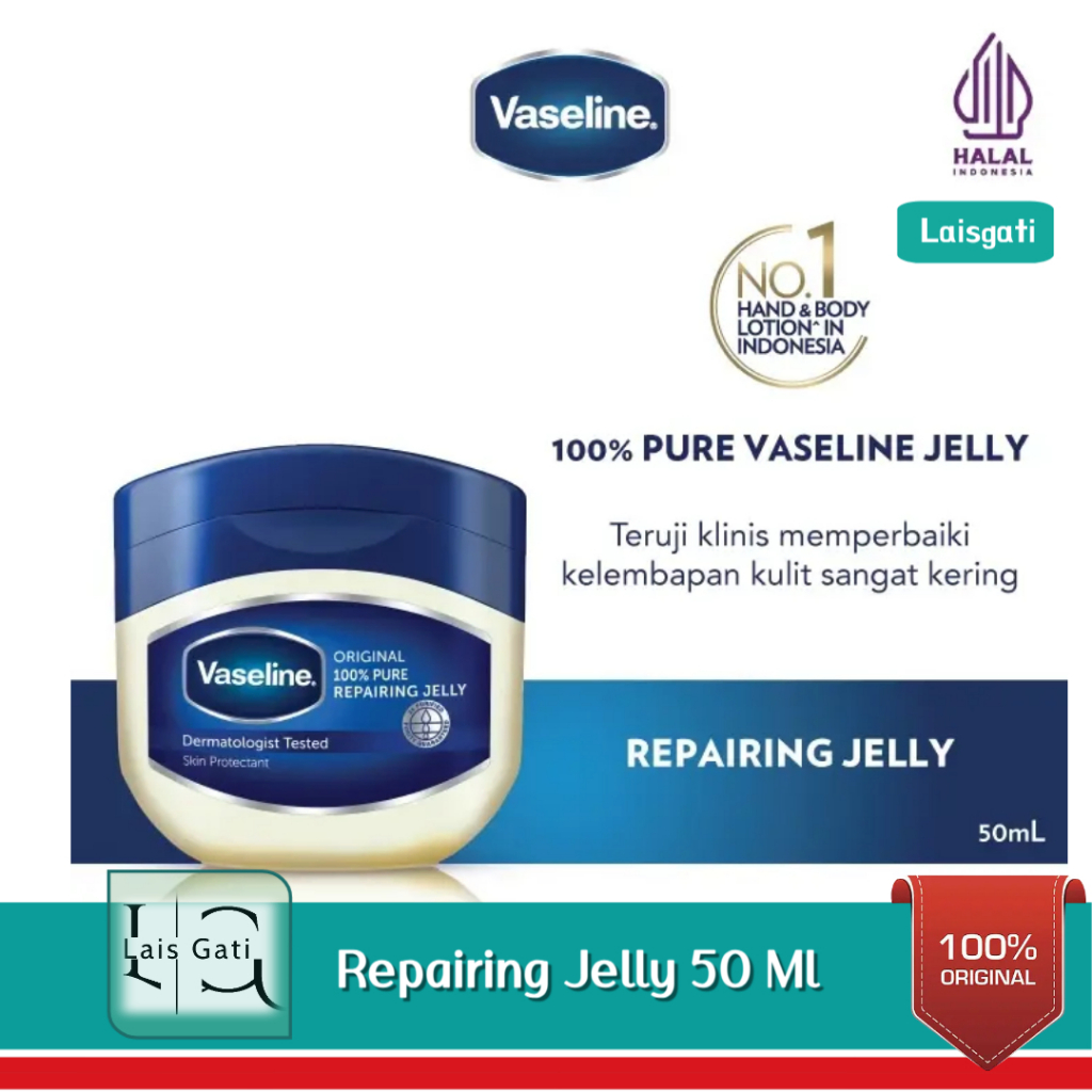 Jual Vaseline Multi Purpose Repairing Jelly original 50 & 100ml ...
