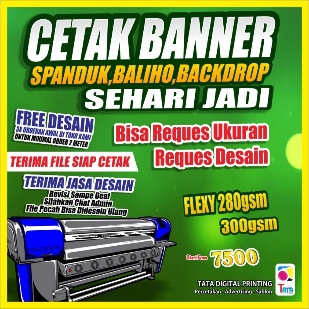 Jual CETAK BANNER Spanduk Baliho Backdrop MURAH BERKUALITAS, BEBAS Request, CUSTOM | Shopee ...