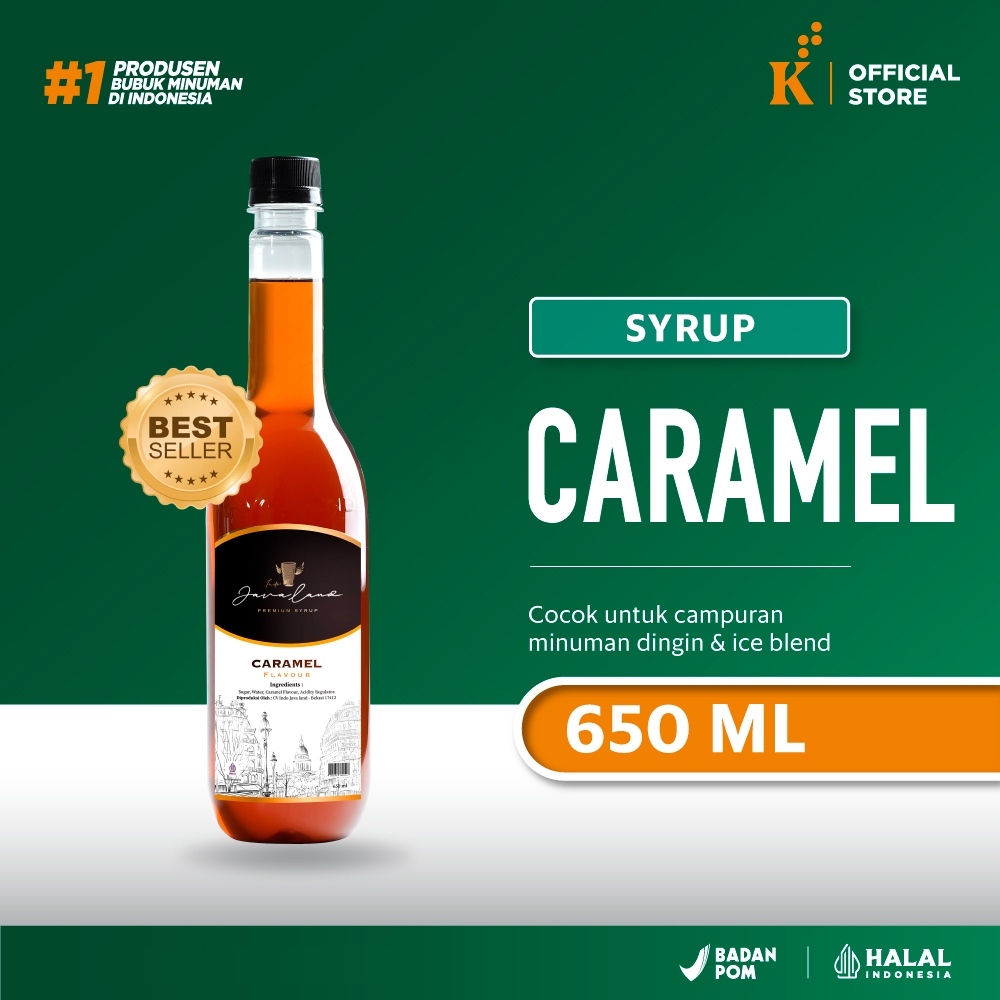 Jual Syrup Premium Javaland Aneka rasa Caramel / Karamel 650 ml ...
