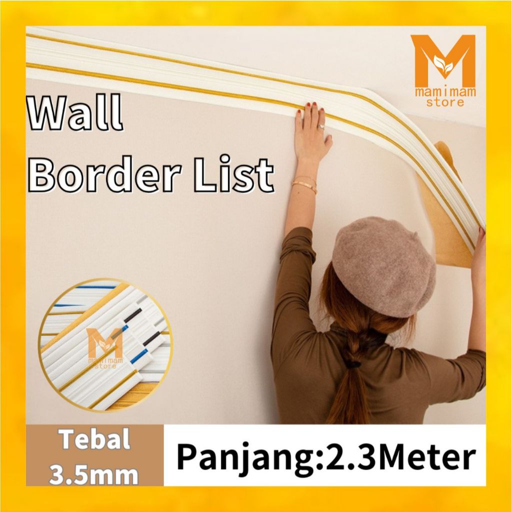 Jual MAMIMAM STORE 2.3 Meter Wall Border List / Foam 3D List / 3D ...