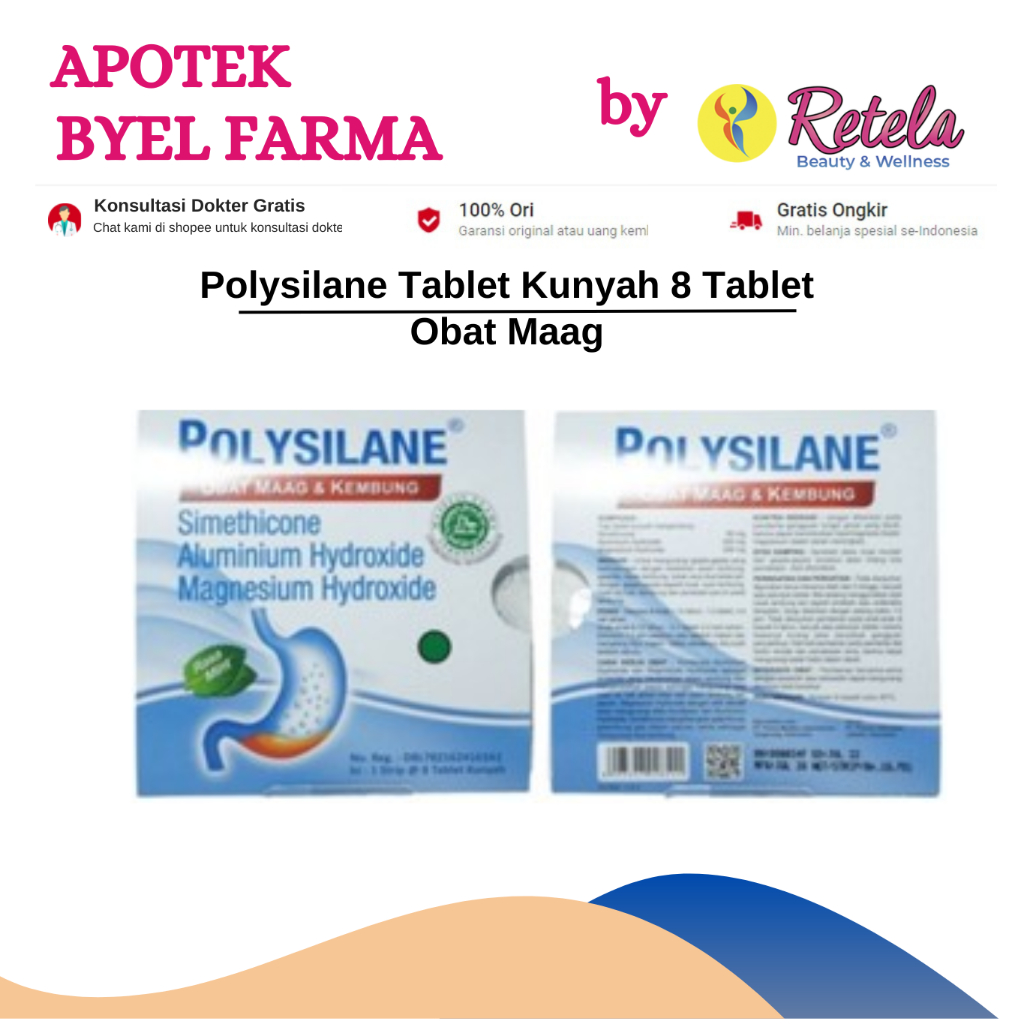 Jual Polysilane Tablet Kunyah 8 Tablet | Shopee Indonesia