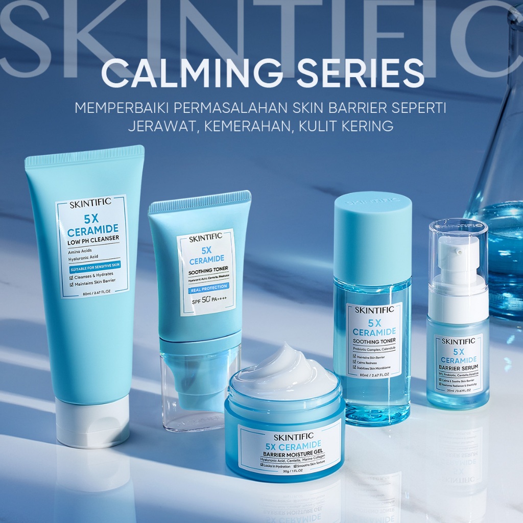 Jual [SKINTIFIC Resmi] - Blue Series Calming Barrier Skincare Set | 5X ...