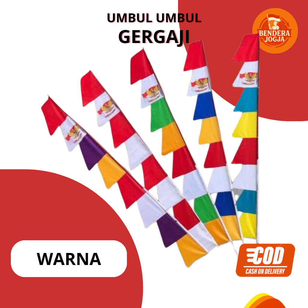 Jual Bendera Umbul Umbul Gergaji umbul-umbul warna warni Dirgahayu Hut Kemerdekaan RI | Shopee ...
