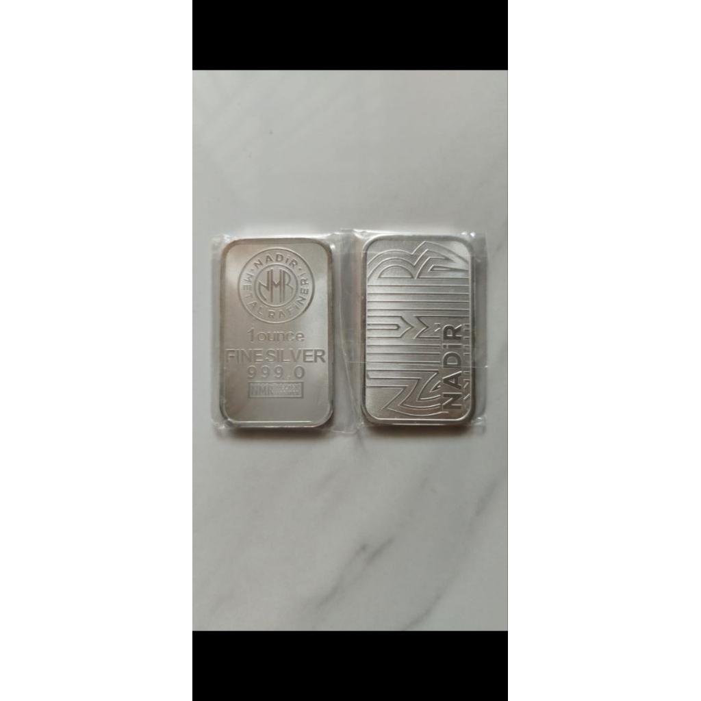 Jual NADiR Perak Batangan 999.9 Fine Silver 31.1 gram (1 Troy Oz ...